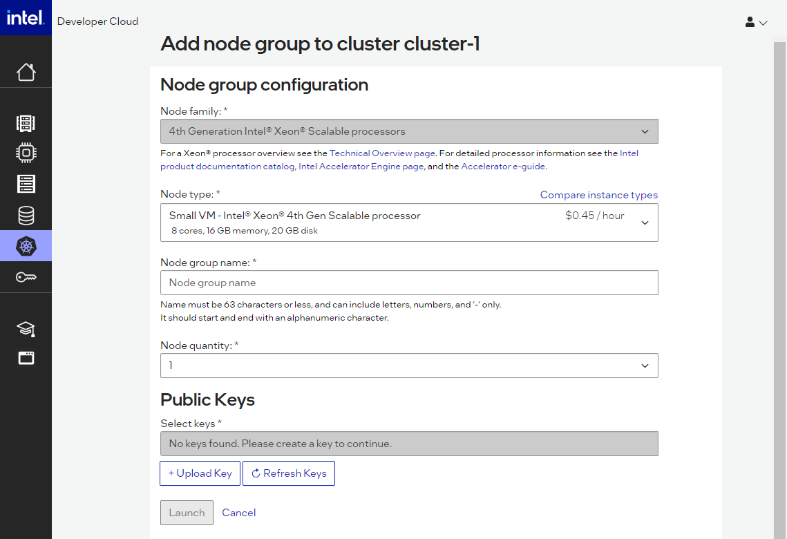Intel Kubernetes Service — Developer Cloud Docs Documentation