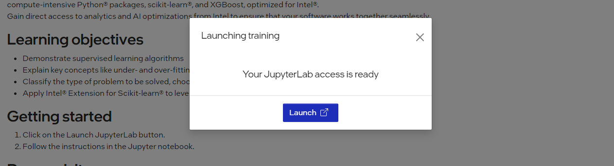 Training In Notebooks — Developer Cloud Docs Documentation 